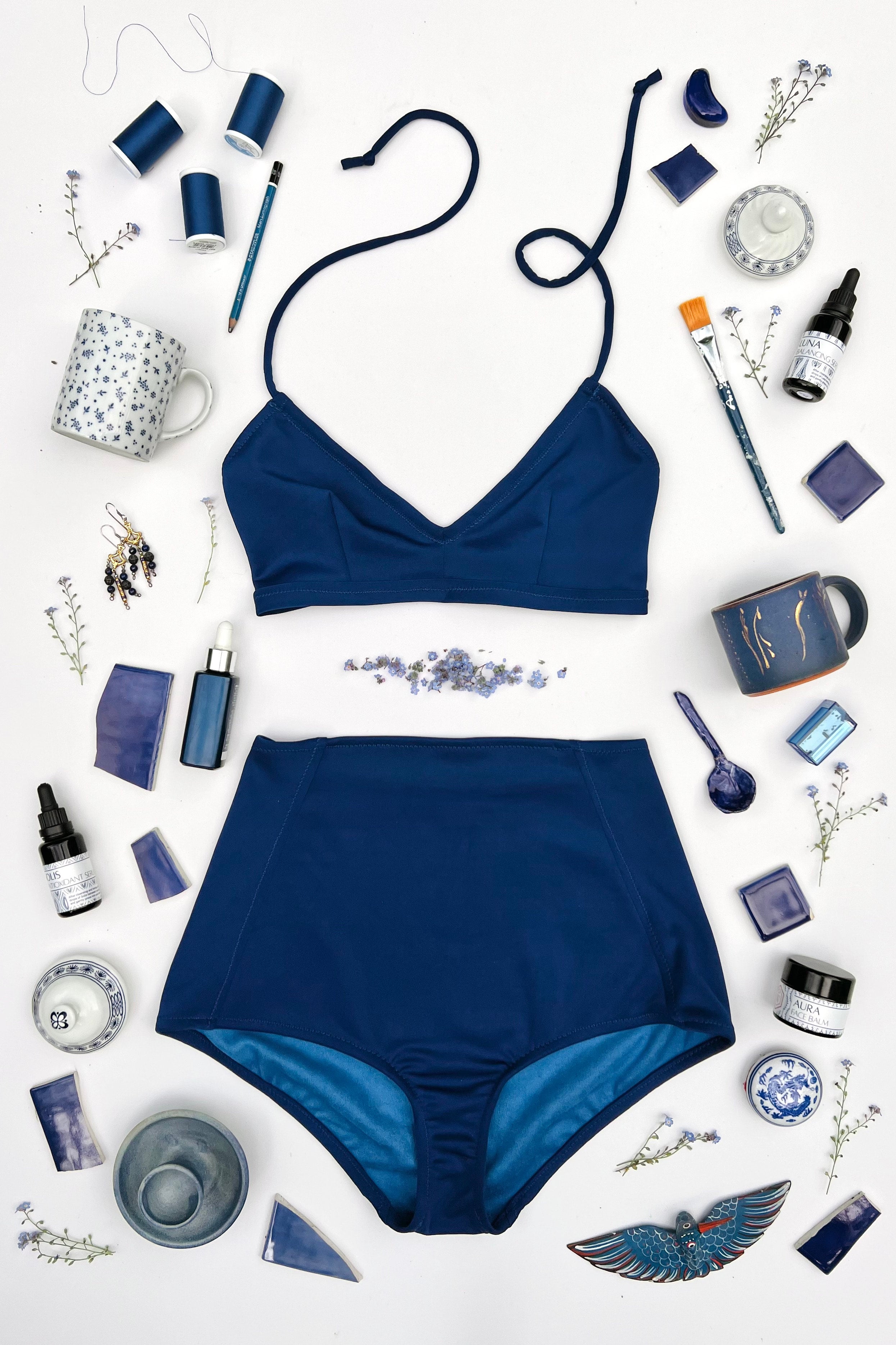 Lapis Swimsuit | merrick maria