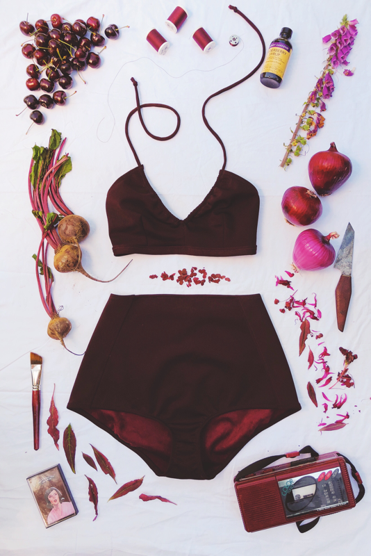 Beet Swimsuit | merrick maria