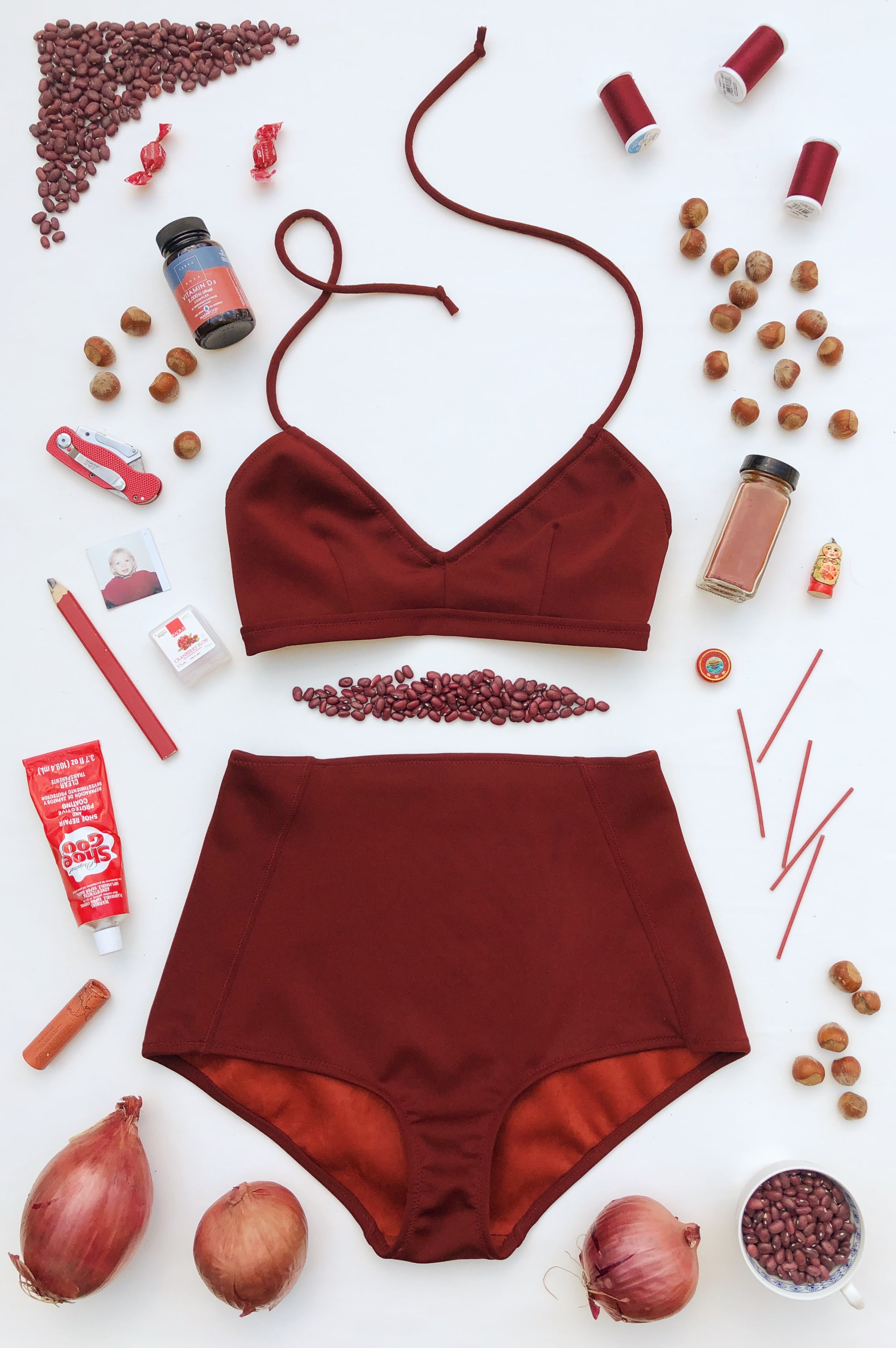 Brick Swimsuit | merrick maria